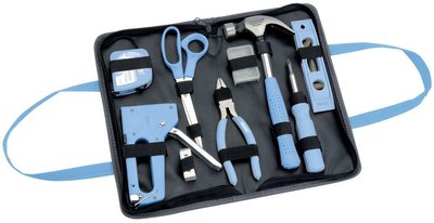 Draper 9 Pcs Household Tool Kit in Carry Case Hammer Stapler Pliers ...