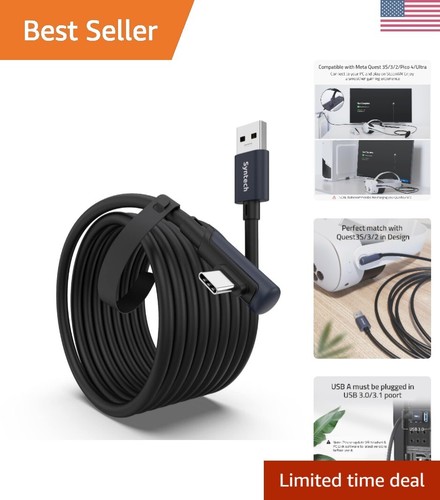 Durable 16 FT Oculus Link Cable - Fast Charging & Data Transfer for VR ...