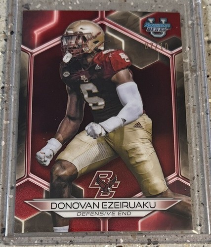 2023 Bowman’s Best U Numbered 7/10 Red Donovan Ezeiruaku No. 14 Boston ...
