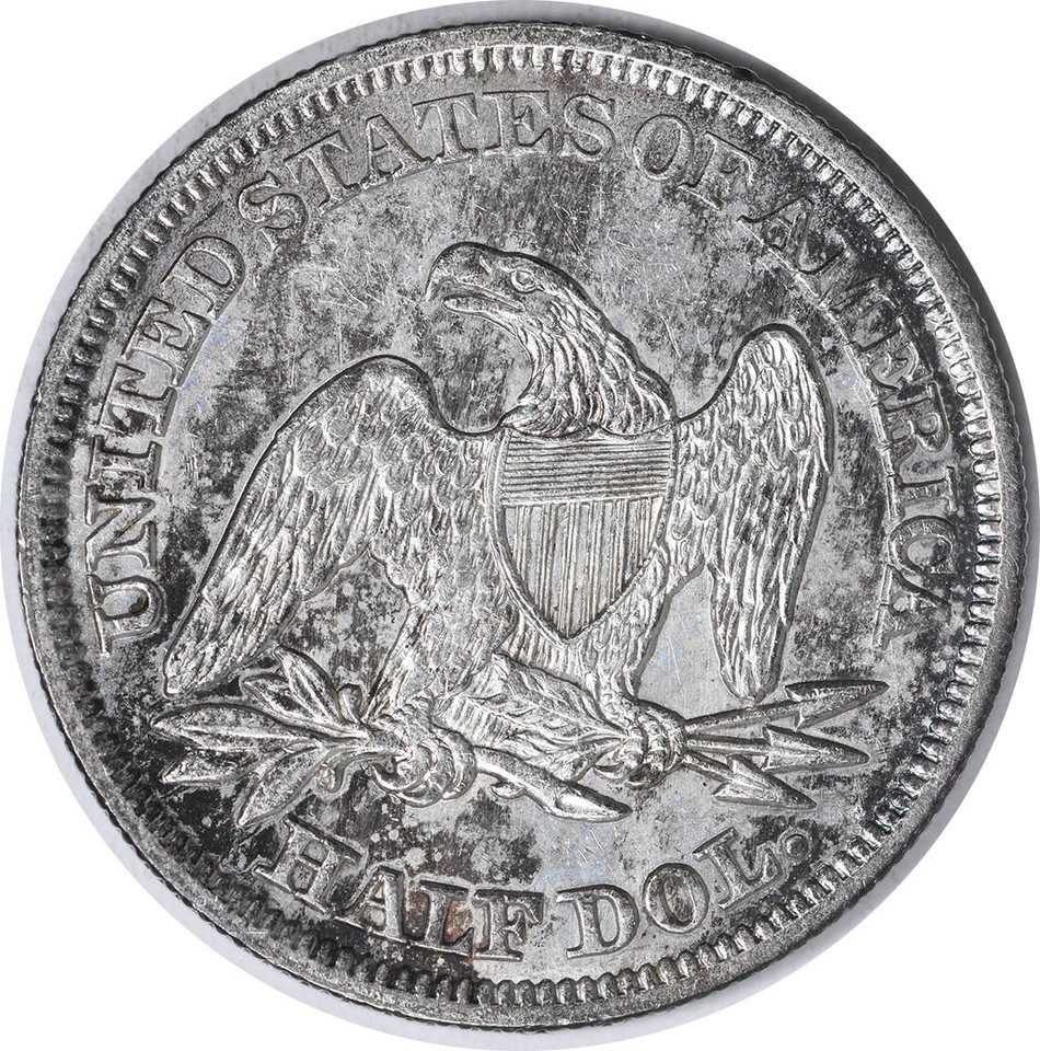1846 Liberty Seated Half Dollar Tall Date AU Slider Uncertified #140 | eBay