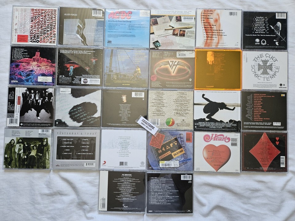 Lot of 26 Classic Rock CDs: AC/DC,Van Halen,Great White, Triump and ...