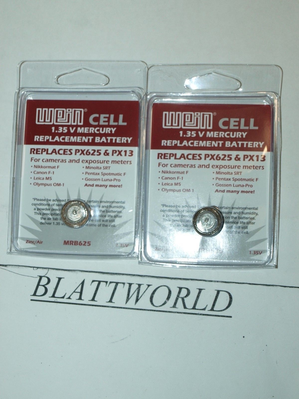 2PC NEW FRESH Wein Cell PX675 Mercury Free 1.35V REPLACEMENT Battery ...