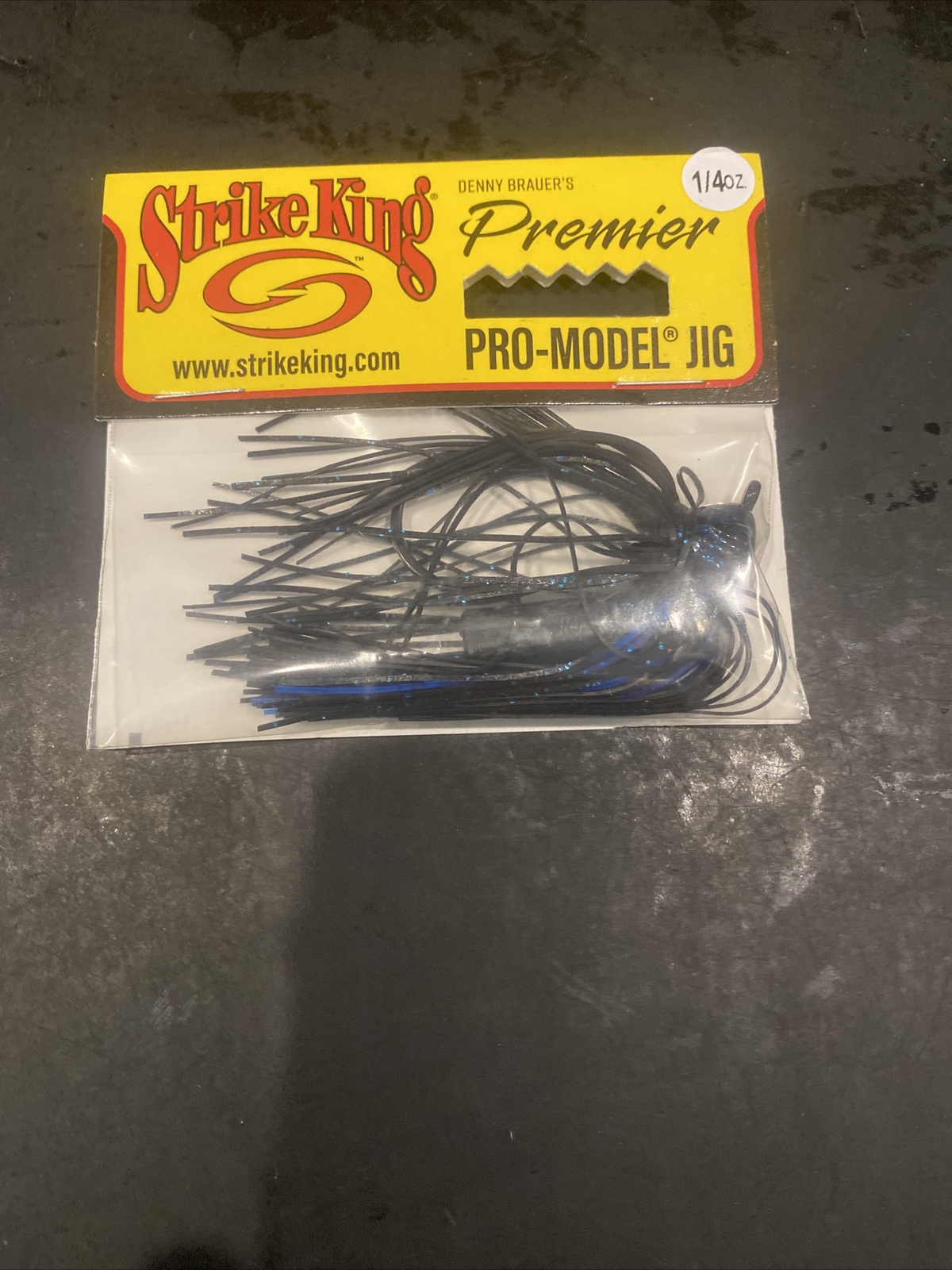 Strike King Pro Model Jig Rattles 1/4oz PPJ14-2 Black Blue | eBay
