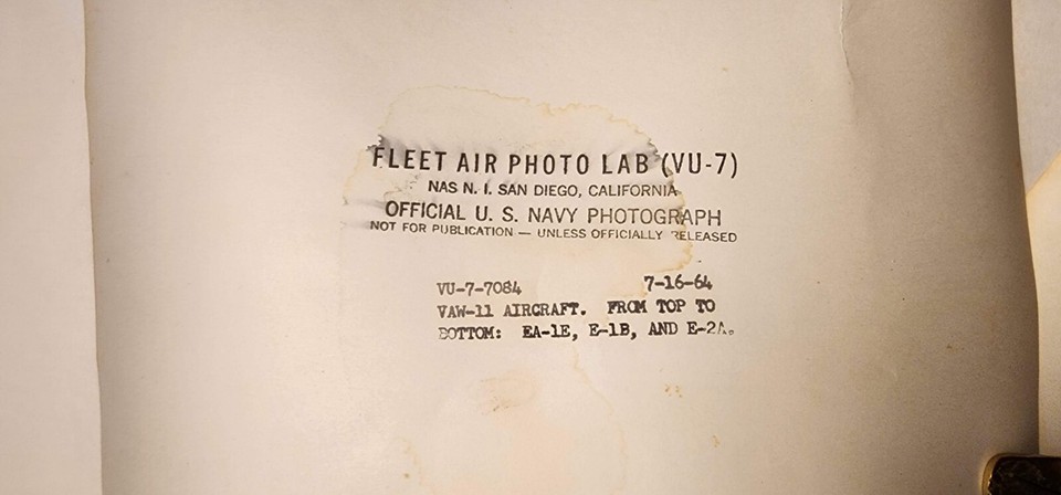 VIETNAM ERA NAVY AWACS RADAR EARLY WARNING GROUP HAT, PATCH, SIGNED ...