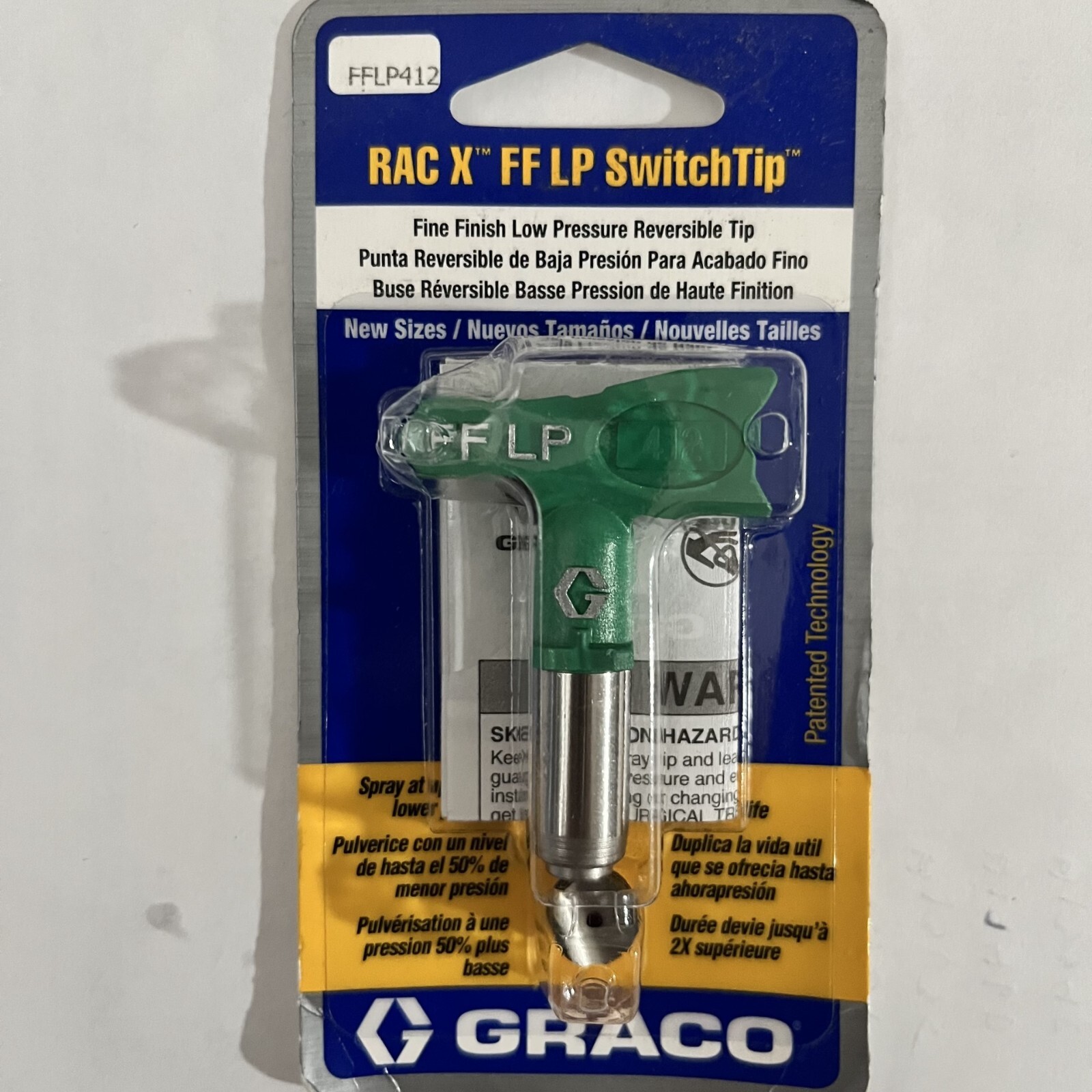 Graco (FFLP412) Fine Finish Low Pressure Reversible Tip RAC X FFLP ...
