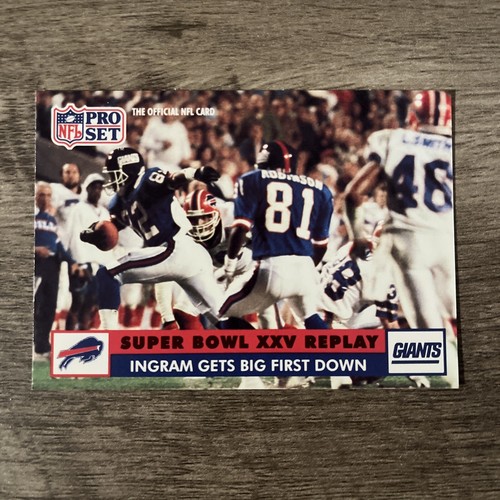 Mark Ingram 1991 Pro Set #50 New York Giants Buffalo Bills Super Bowl ...