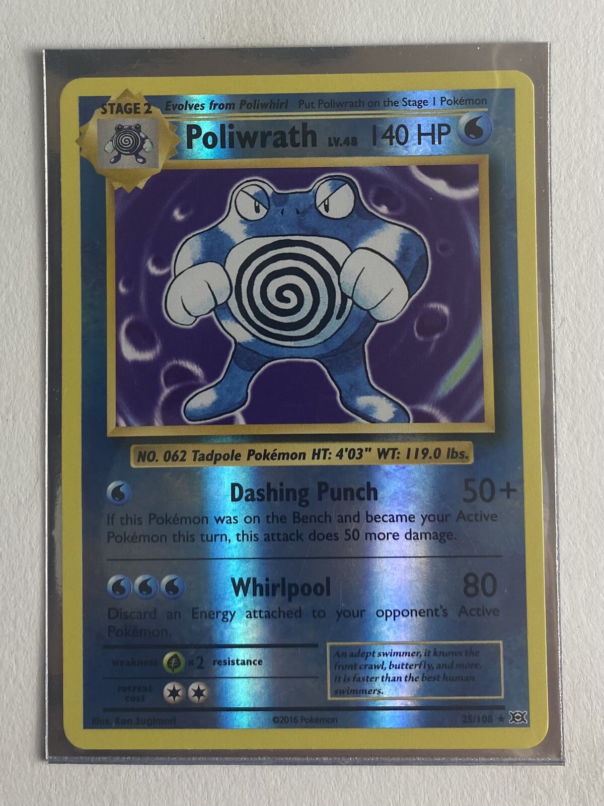 POLIWRATH - 2016 Pokemon XY Evolutions TCG Card- #25/108 | eBay