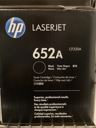 HP CF320A 652A Black Toner Cartridge Open Box M651, MFP M680, 2023/Sep ...