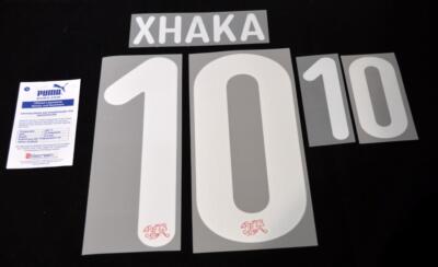 Official Switzerland xhaka 10 euro 2024 Football badge Name/Number Set ...
