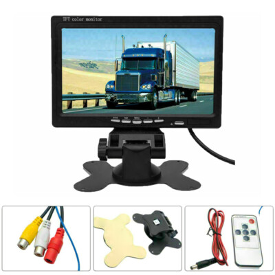 7'' Car Truck TFT LCD Color Monitor Screen for Rear View Reverse Backup ...
