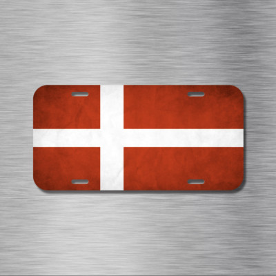 Denmark Flag Copenhagen Aarhus Odense Vehicle License Plate Auto Car ...