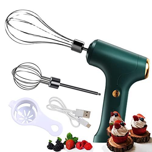 Mini Hand Mixer, Household Cordless Electric Hand Mixer,USB Rechargable ...
