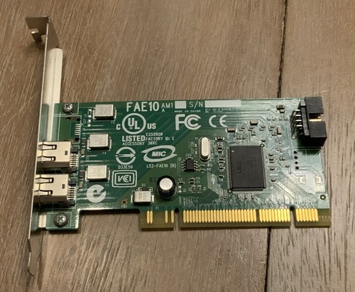 Dell 2 Port IEEE-1394 PCI FireWire Controller Card H924H FAE10 | eBay