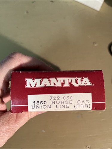 HO - Mantua 28' Wooden 1860 Horse Car Pennsy RR, Union Line - MAN ...