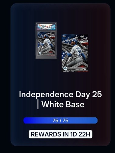 *DIGITAL CARDS* Topps BUNT 2025 Independence Day White Base Complete ...