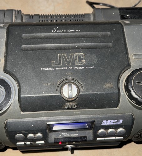 JVC Kaboom RV-NB1 Stereo Radio - Boombox CD & Aux Works Fine - Tape ...