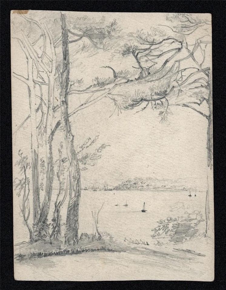 FRANK LEWIS EMANUEL (1865-1948) Small Pencil Drawing COASTLINE - 20TH CENTURY | eBay