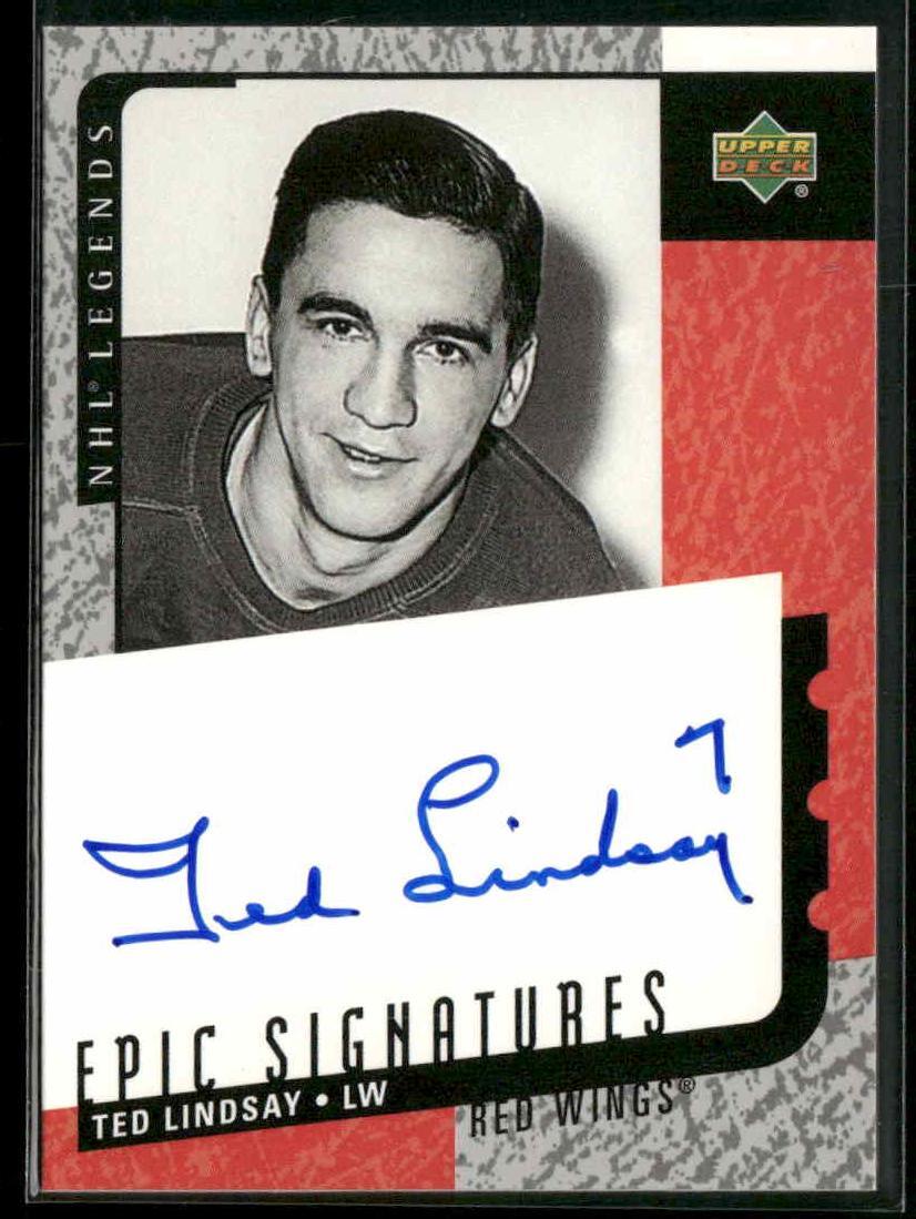 2000-01 Upper Deck Legends #TL Ted Lindsay Epic Signatures | eBay