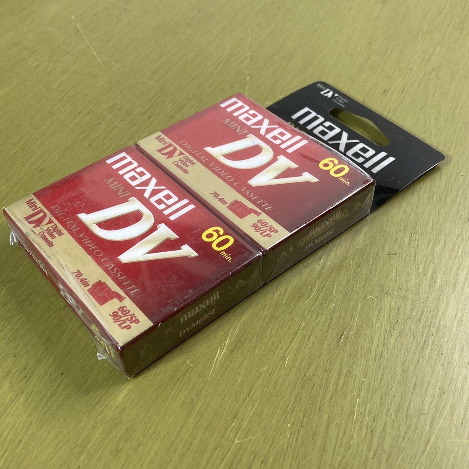 Package of 2 Maxell Mini DV Digital Video Cassette Tapes 60 min new ...