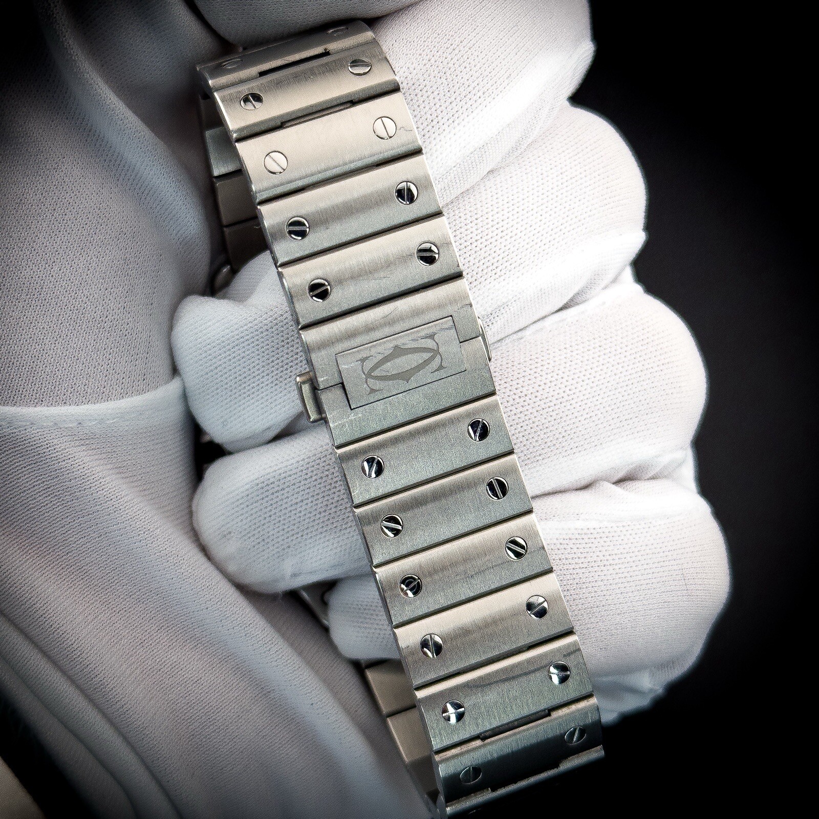 Cartier Santos ADLC Bezel Grey Dial Steel Automatic Watch WSSA0037 | eBay