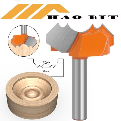 Double Bead Roundover Router Bit Specialty Bowl Milling Cutter 8mm ...