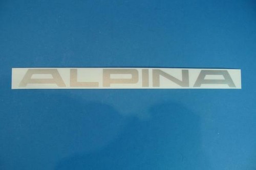 Original BMW Alpina Lettering Emblem 300mm Silver for BMW E36 E38 E39 ...