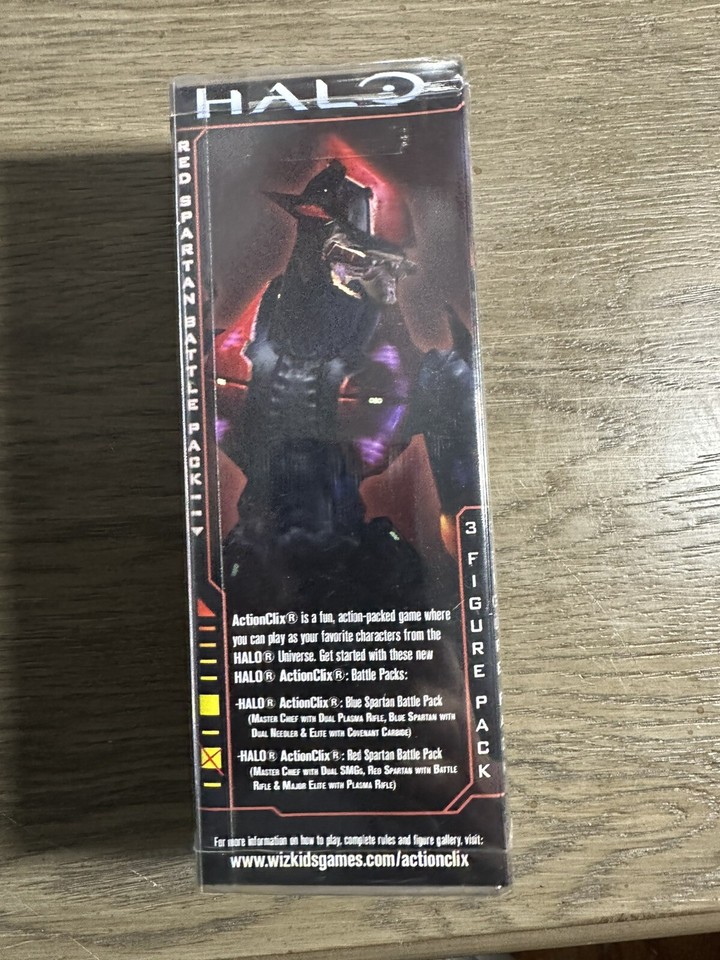 Halo Action Clix Red Spartan Battle Pack Action Figures. New In Box Set ...