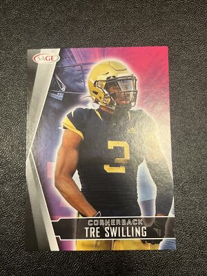 Tre Swilling 2022 Sage Low Series # 56 Base Georgia Tech University C6 ...
