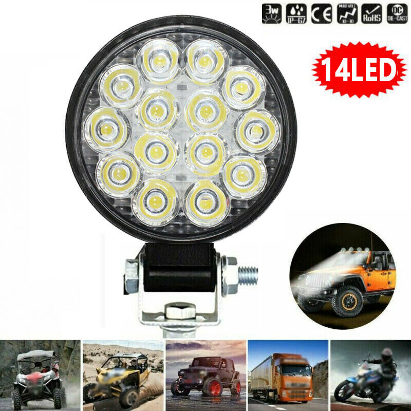 12V LED Work Light Bar Flood Spot Lights Driving Lamp Offroad Car Truck ...