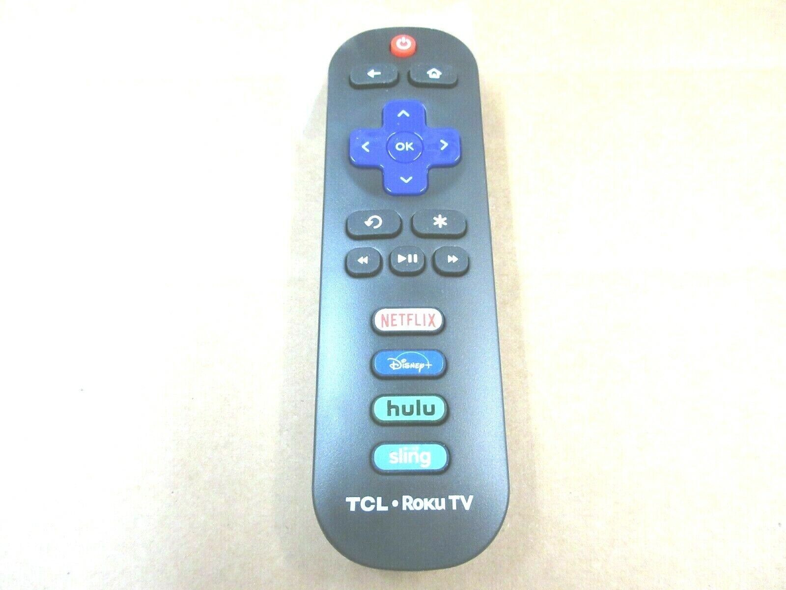 OEM RC280 TCL Roku TV Remote Control With NETFLIX HULU SLING DISNEY w ...