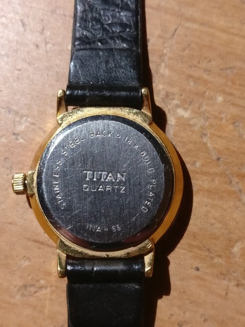 Vintage Titan Classique Quartz Women's 18K Gold Plated Watch 155A-55 | eBay