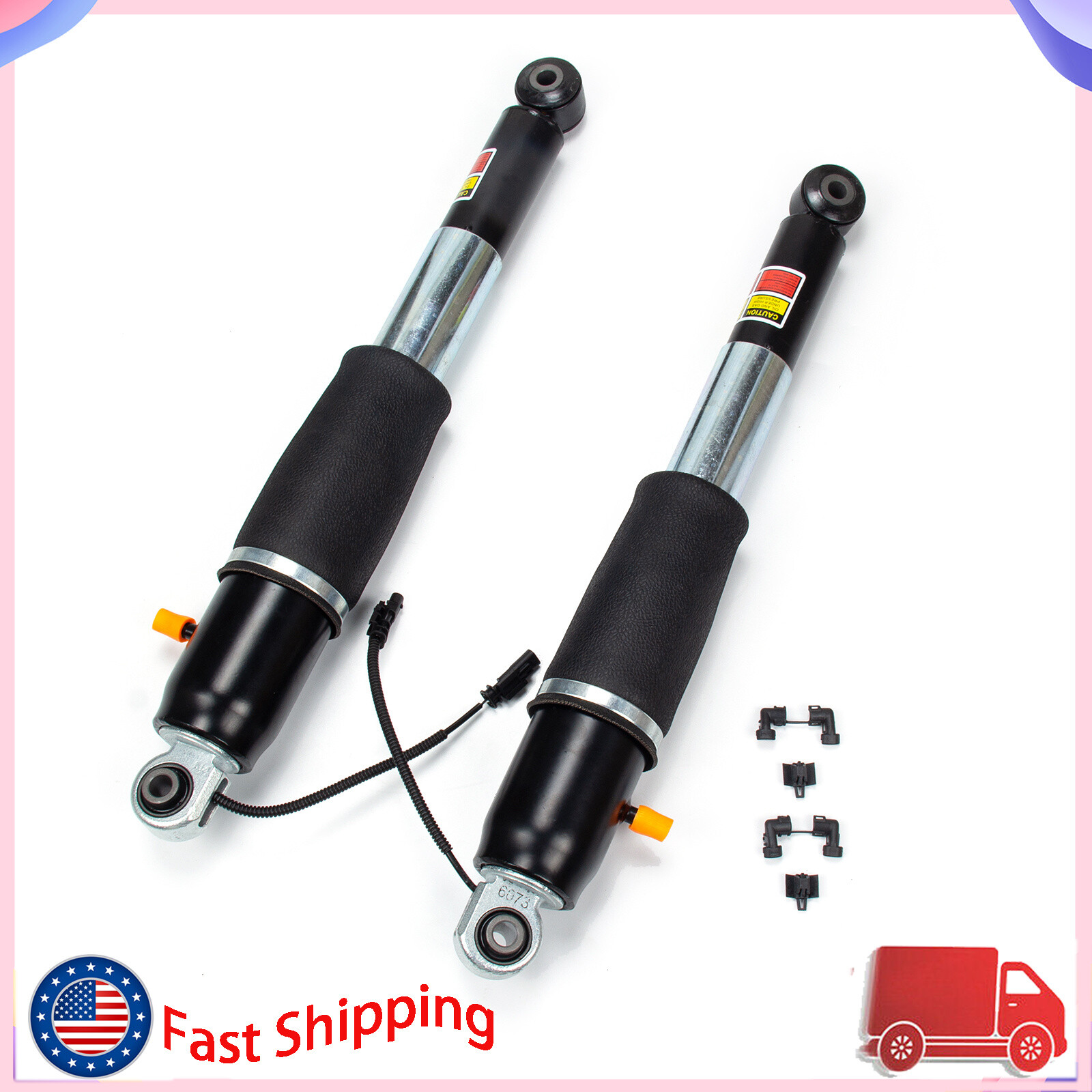 Pair OEM Rear Air Suspension Shock Absorbers For GM Chevy Equipment ...