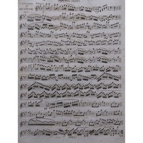 MAYSEDER Joseph Quatuor No 1 op 5 Violons Alto Violoncelle ca1825 | eBay