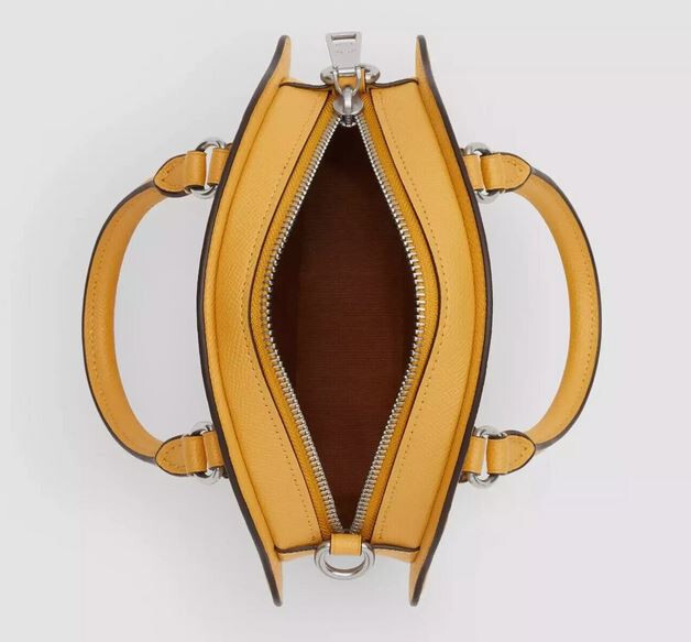 COACH Crossgrain Leather Lemon Shape Crossbody/Satchel Bag Honeycomb ...
