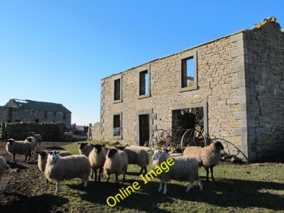 Photo 6x4 Hill House Halton Lea Gate A view of the ruins from the other ...