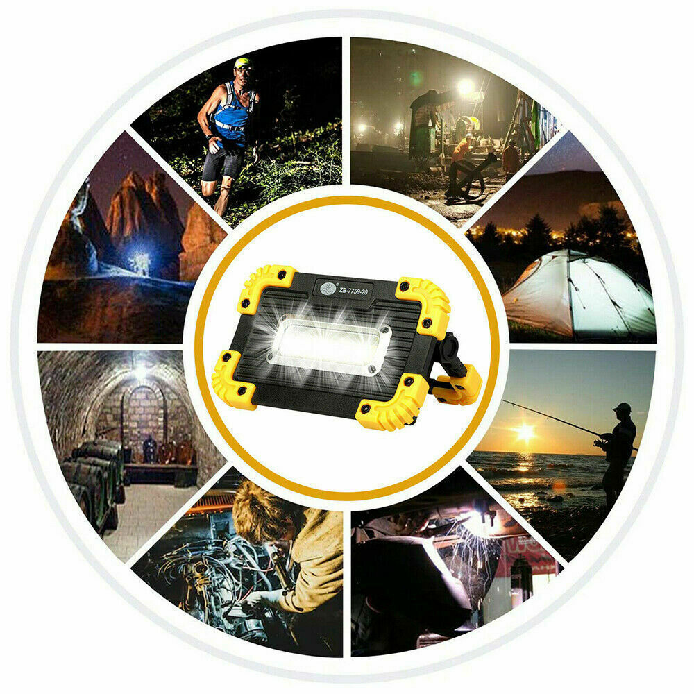 Rechargeable LED COB Work Light Car Garage Mechanic Flashlight Flood ...