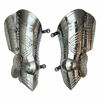 Medieval Knight Leg Armor Greaves Gothic Steel Knee plates LARP Warrior ...