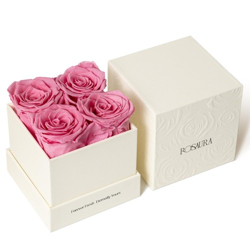 Forever Preserved Roses in Prints Boxes, 4-Piece Eternal Roses ...