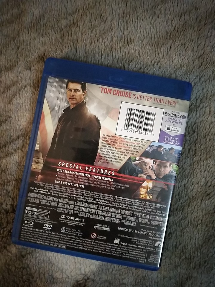 Jack Reacher: Never Go Back (Blu-ray, 2016) | eBay