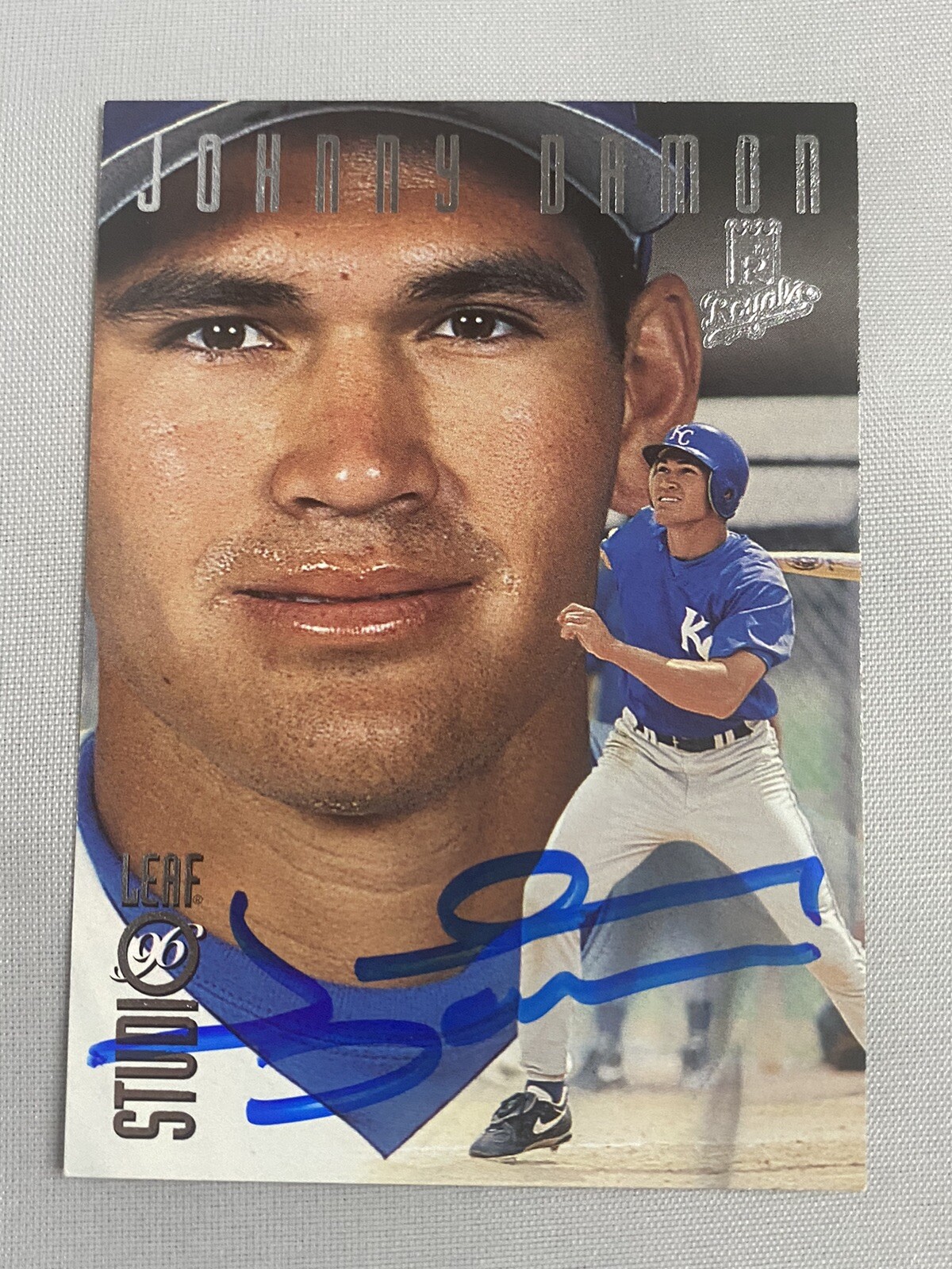 Johnny Damon Signed 1996 Leaf Studio Royals Autograph | eBay