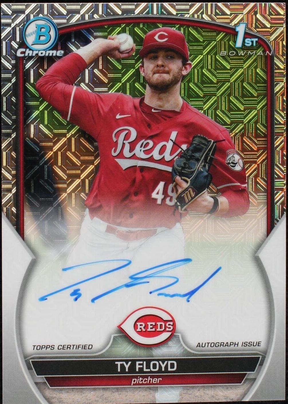2023 Bowman Draft - Chrome Prospect Autographs Ty Floyd #CDA-TF Choice ...