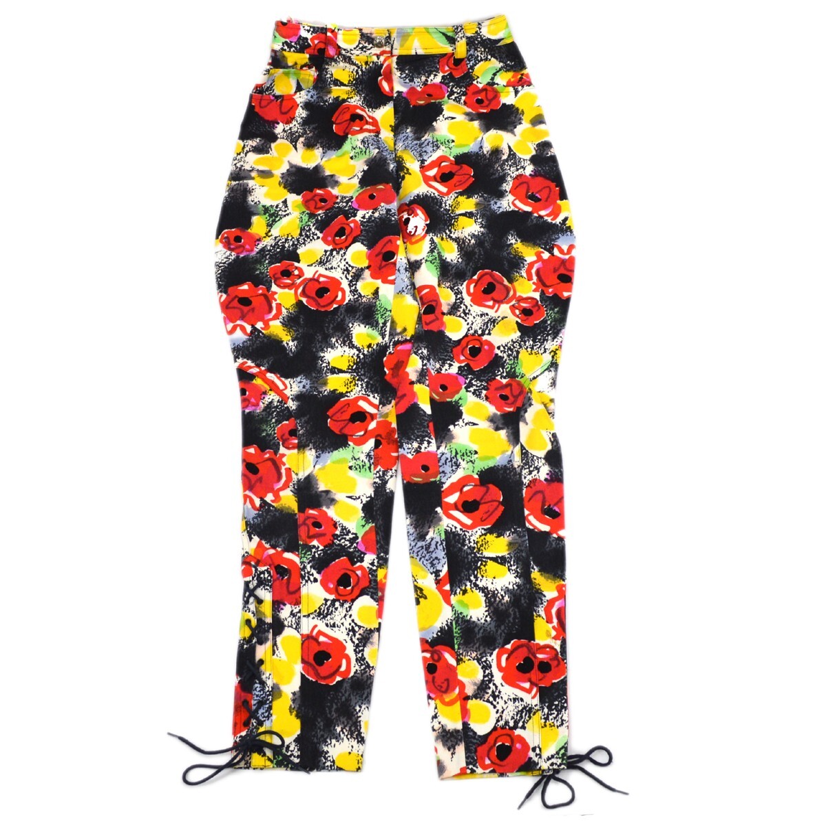 Chanel E97 #38 Flower Pattern Pants Multicolor Cotton 66200 | eBay