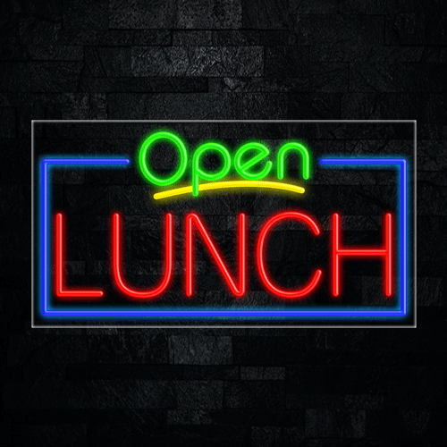Lunch LED Neon Sign 33"L x 18"H #35786 | eBay