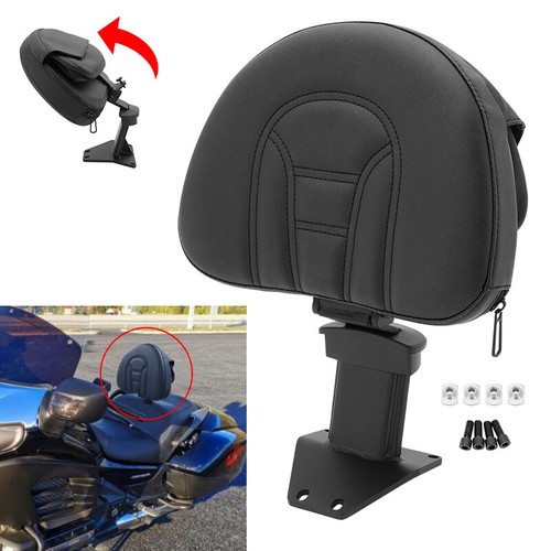 Adjustable Black Driver Rider Backrest For Honda Goldwing 1800 GL1800 ...