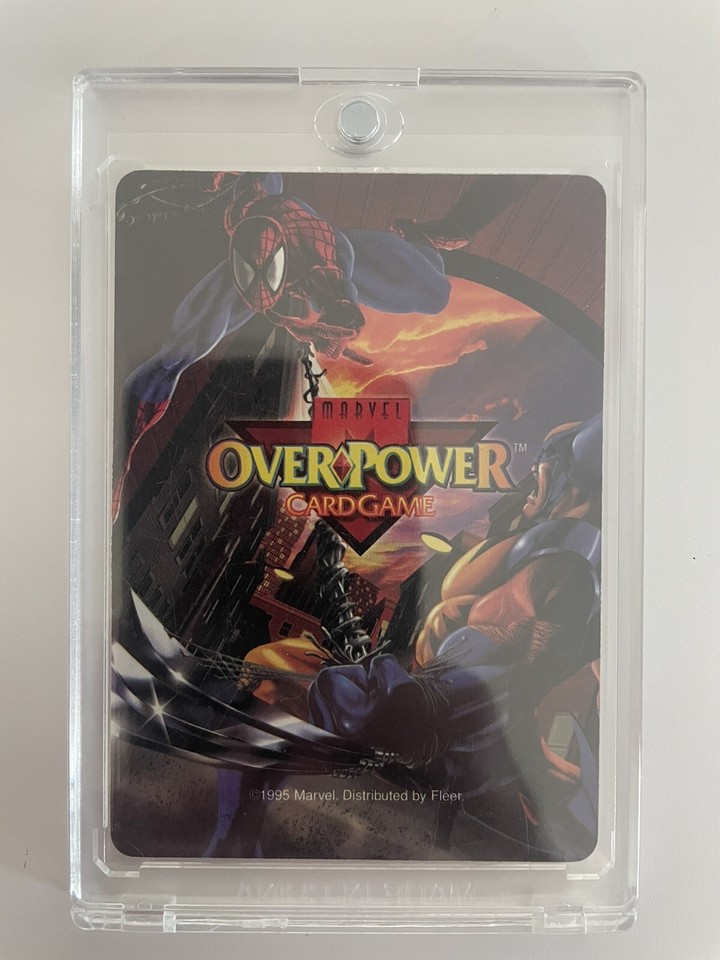 1995 Marvel Overpower Attribute Card Captain America RARE | eBay