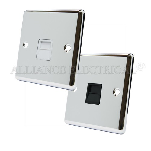 Polished Mirror Chrome Classical Telephone Socket Master Slave -BT ...