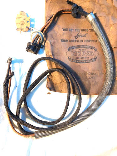 1942 Plymouth P14 NOS Headlight Cable & Socket Assemblies PAIR: 975452 ...