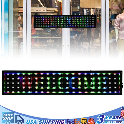 High Brightness Outdoor LED Sign Programmable Scrolling Message Display ...