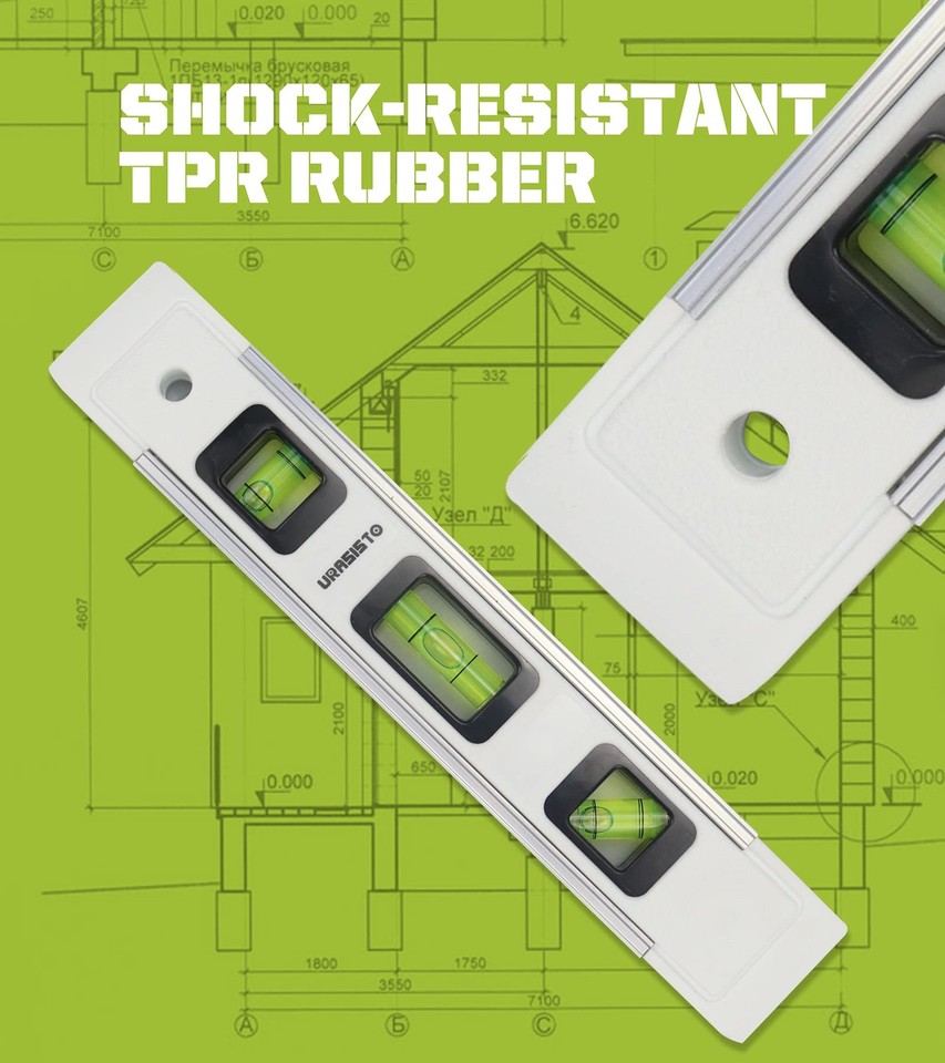 2 Pack Torpedo Level 9-INCH Level with 45Â°/90Â°/180Â° Bubbles, Small ...