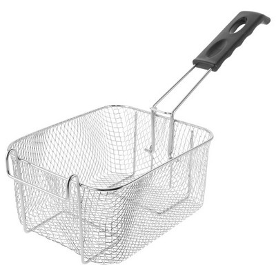 Dual Deep Fryer Wire Basket Stainless Steel Frying Screen Food Strainer ...